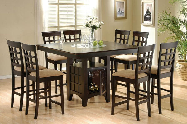 9-piece Square Counter Height Dining Set – PapayaFurniture